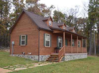 Cape Cod Addition Log Cabin