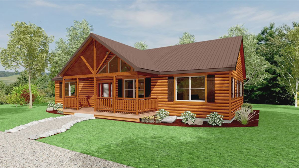 Log Homes Front Porch Style